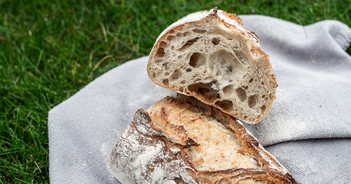 Steinmühlen-Stangenbrot (Steinmühlenbrot, Landbrot) - Backhausgeflüster